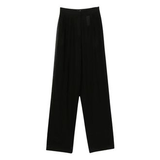 Tom Ford Pantalon de smoking en laine l&eacute;g&egrave;re - Femme - Pantalons - Noir - Taille: 36 FR
