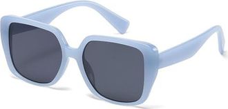 Generic Lunettes De Soleil R&eacute;tro For Homme, Monture Large, Id&eacute;ales For La Conduite Et Les Photos De Soir&eacute;e For Femme.(Blue)