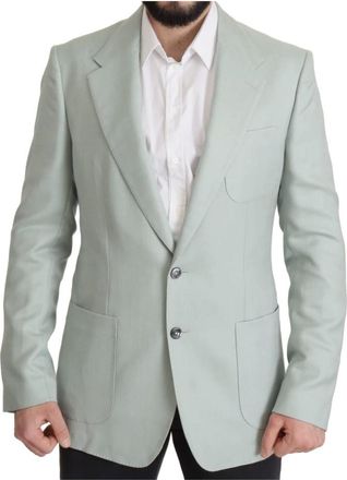 Dolce & Gabbana Homme, Vestes, Vert, Taille: XL Blazer Veste Manteau