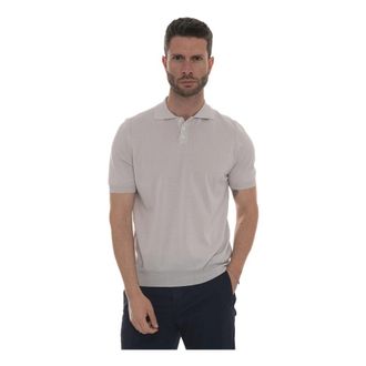 Hindustrie Cottoncrepe Jersey Polo Shirt - - Tops - Herren - Beige - L
