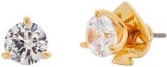 Kate Spade New York Mini Trio Prong Studs, Clear/Gold