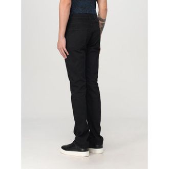 Just Cavalli Mens Black Cotton Straight-Leg Jeans Clothing
