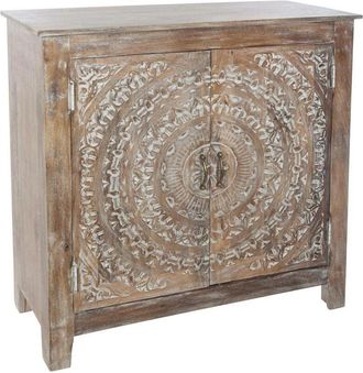 Atmosphera Atmosphera - Buffet 2 portes Shirel manguier 90x90cm créateur dintérieur