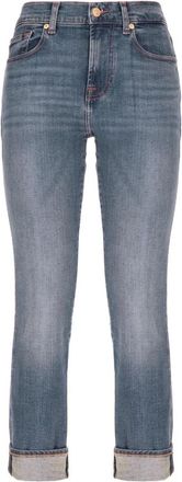 7 For All Mankind Femme, Jeans, Bleu, Taille: W29 Jean Skinny D&eacute;contract&eacute;