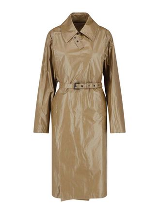 Christophe Lemaire Ledermantel - Beige