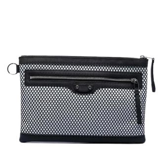 Balenciaga Pre-owned Mesh Clutch - - Pre-owned - Damen - Schwarzk - ONE SIZE