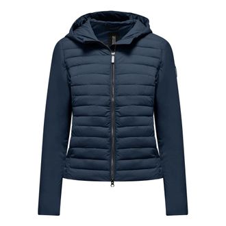 Bomboogie Femme, Vestes, Bleu, Taille: 44 FR Veste en duvet en nylon extensible