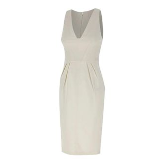 Elisabetta Franchi Crepe Dress - - Dresses - Damen - Wei&szlig; - S