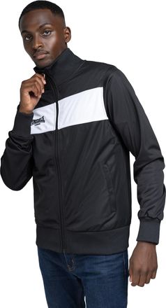 Lonsdale Herren Trainingsjacke schmale Passform ALNWICK, Black/White, XXXL