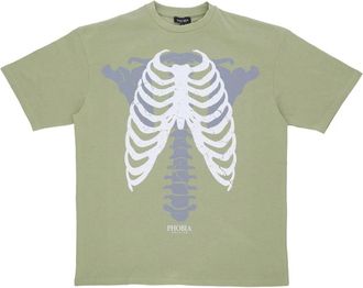 Phobia Archive Homme, Tops, Vert, Taille: L Skeleton Print Tee