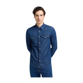 Lee Homme, Chemises, Bleu, Taille: M Denim Chemises