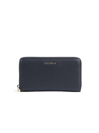 Coccinelle Womens Wallet Midnight Blue Cowhide Bags