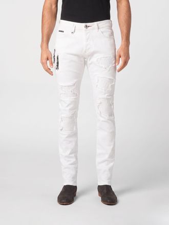 Philipp Plein Jeans Homme couleur Blanc