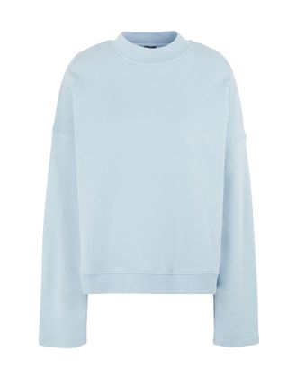 8 by YOOX ORGANIC JERSEY MOCK NECK OVERSIZE SWEATER