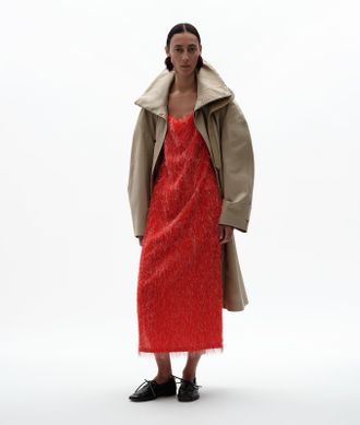 Bottega Veneta Robe en fil coup&eacute; de viscose - Rouge - Femme - 32