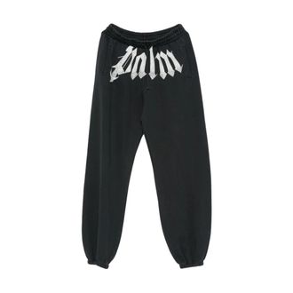 Palm Angels Big Waist Logo Sweatpants - - Trousers - Herren - Schwarzk - XL