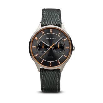 Bering Bering Herren Armbanduhr Titanium 39 mm Armband Nylon 11539-879 - - Accessories - Herren - Schwarzk - ONE SIZE