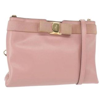 Ferragamo Pre-owned Leder Crossbody Bag - - Pre-owned - Damen - Rosa - ONE SIZE