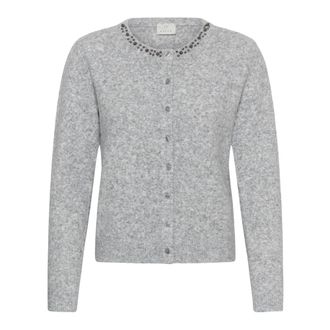 Kaffe KCmaia Cardigan - - Knitwear - Damen - Grau - 2XL