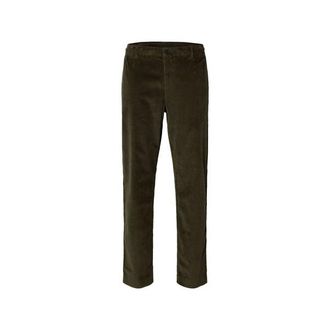 Selected Pantalon velours c&ocirc;tel&eacute; en coton m&eacute;lang&eacute;