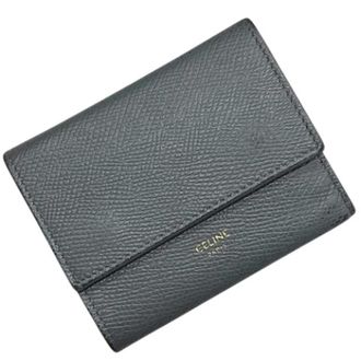 Celine Portefeuille Pre-owned (tri-fold) - Femme - Pre-owned - Gris - Taille: ONE Size
