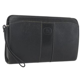 Burberry Pre-owned Leder Clutch - - Pre-owned - Damen - Schwarzk - ONE SIZE