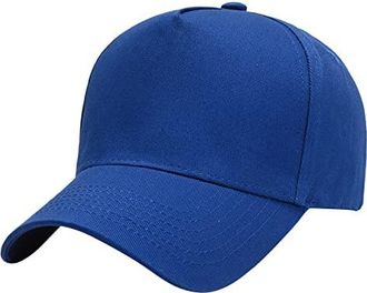 Generic Chapeau de soleil pour lext&eacute;rieur - Casquette de baseball pour homme et femme - Couleur unie - Visi&egrave;re pour femme, bleu, Taille unique