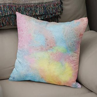 Bonamaison Le Jardin du Lin Kissen Zierkissenbezug Kissenbezug, Aquarell-Thema Dekoration, Für Zuhause Autos Büro Sofa Wohnzimmer Couch Schlafzimmer Dekor, 50x50