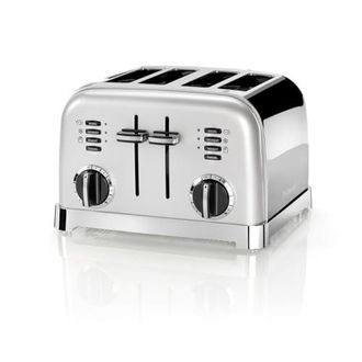 Cuisinart Cuisinart Grille-pain 4 tranches - Fentes larges, idéal pour le pain épais et les bagels - 6 niveaux de brunissage et décongélation - Fentes larges, R