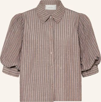 Neo Noir Neo Noir Hemdbluse Etta Mit Schmucksteinen braun