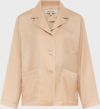 Gerard Darel Chemise satin&eacute;e - BAHYALEE - Nude