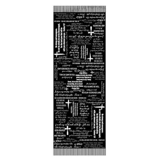 Generic Ch&acirc;le de pri&egrave;re chr&eacute;tienne - &Eacute;charpe chr&eacute;tienne douce, ch&acirc;le d&eacute;criture respirant avec tissu confortable, id&eacute;al pour la pri&egrave;re des m&egrave;res, le culte de N