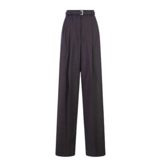 Sportmax Femme, Pantalons, Noir, Taille: 32 FR Kiens12 Wide Pantalons