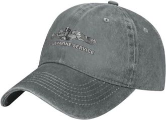 Generic Casquettes Baseball Service des sous-Marins Am&eacute;ricains Dolphin Denim Casquettes R&eacute;glable Sunhat Classique pour Golf Homme &Eacute;t&eacute;
