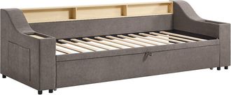 Vente-Unique Doppelbett mit Lattenrost ñ 2 x 80 x 200 cm ñ Taupe ñ Oravaya