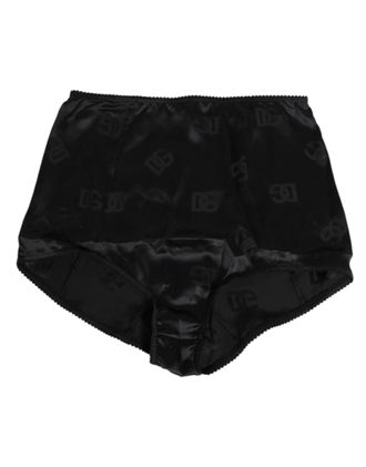 Dolce & Gabbana Womens Black Silk Stretch High Waist Girdle Underwear Co+08+pa+se Clothing