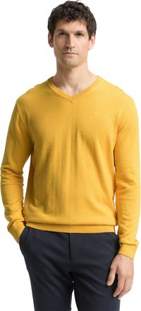 Tom Tailor Herren 1039811 Pullover, 39100-Classic Yellow Melange, S