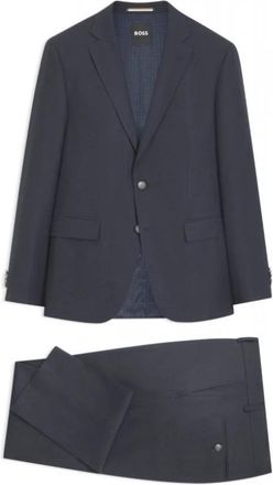 HUGO BOSS Homme, Costumes, Bleu, Taille: XL Costume extra slim en tissu performant extensible &agrave; carreaux