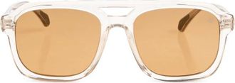 Moncler unisex, Accessoires, Beige, Taille: 56 MM Lunettes de soleil Vantos