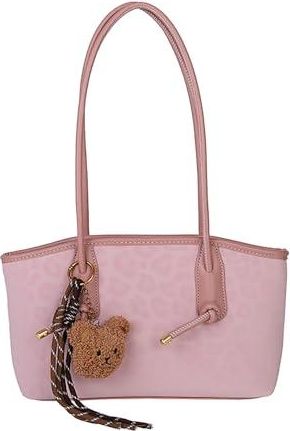 Generic Sac bandouli&egrave;re en PU imprim&eacute; l&eacute;opard, fourre-tout d&eacute;contract&eacute; grand format pour femmes