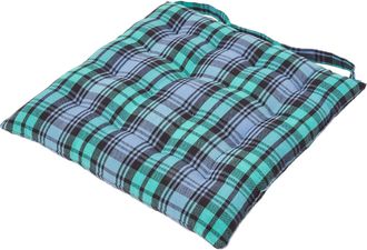 Homescapes Stuhlkissen Blackwatch 40x40 cm kariert - Sitzkissen Outdoor/Indoor, Oeko-TEX-Zertifiziert, Sitzpolster waschbar für Esszimmer-, Küchen- & Gartenstühl