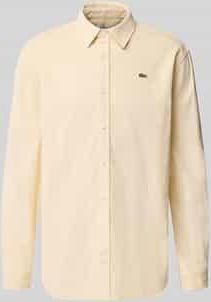 Lacoste Regular Fit Cordhemd mit Logo-Applikation