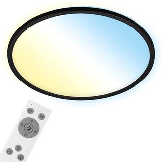 Briloner Plafonnier LED plat maison intelligente, fonctionne avec Alexa, t&eacute;l&eacute;commande, lampe LED, plafonnier LED, lampe de salon, panneau LED, lampe de chambre