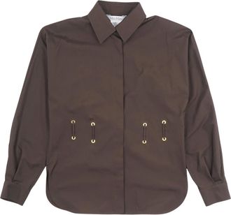 Max Mara Femme, Blouses et Chemises, Brun, Taille: 34 FR Juglas Shirt