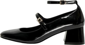 Only Damen Onlcarmen-1 Pu Strap Pump, Black, 38 EU