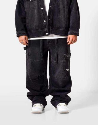Sixth June pantalon cargo style kimono noir