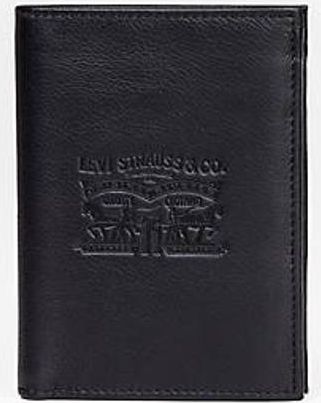 Levi's Vintage Two Horse Vertical M&uuml;nzportemonnaie - Herren - Schwarz / Schwarz