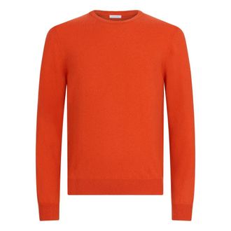 Malo Rundhals-Cashmere-Pullover - - Knitwear - Herren - Orange - L
