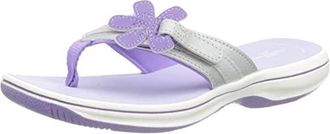 Clarks Brinkleyarlak Tongs, Silver Combi, 29.5 EU