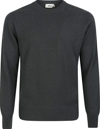 Altea Homme, Pulls, Noir, Taille: M Pull en Tricot Décontracté